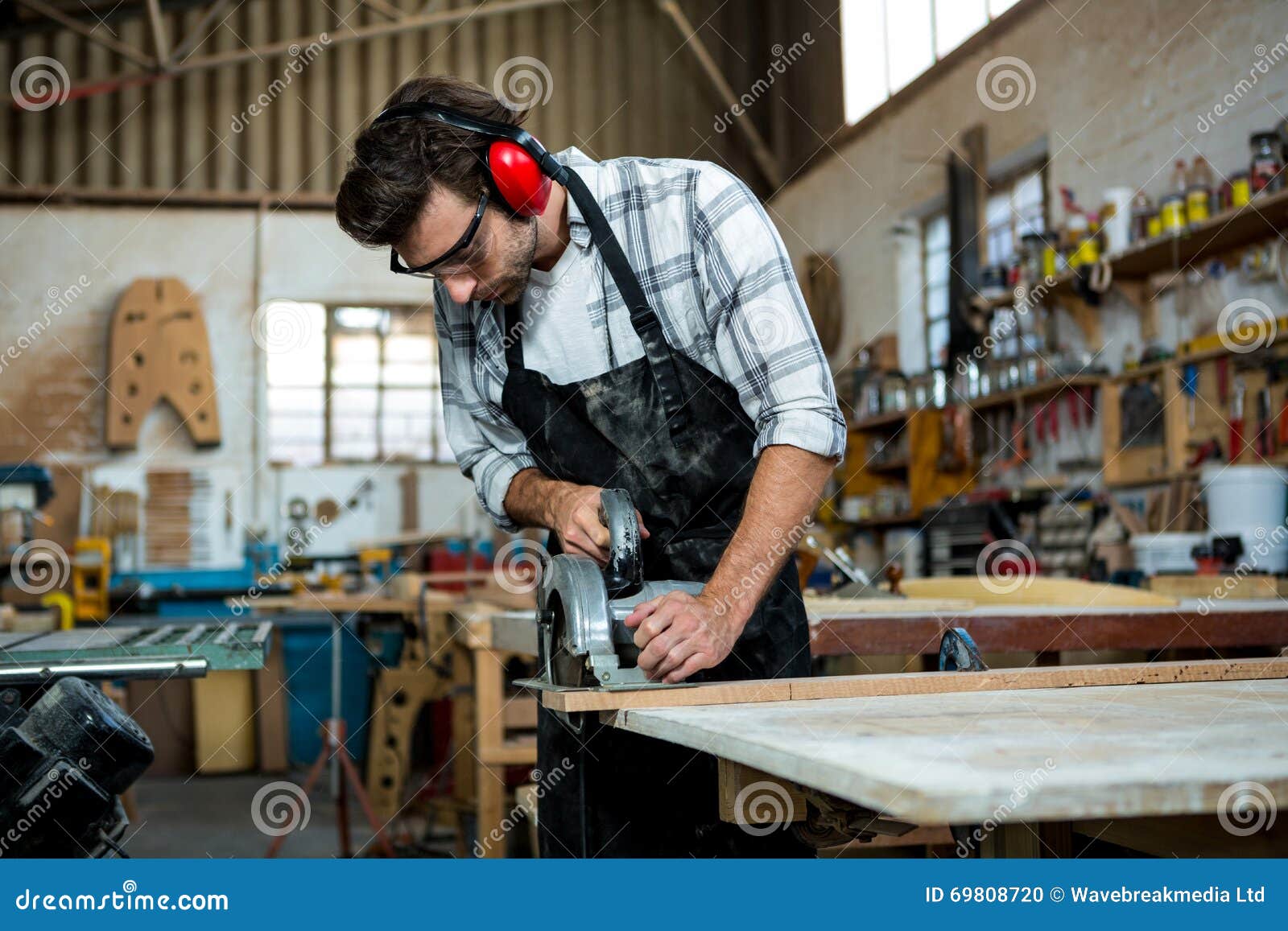 Carpenter Working on His Craft Stock Photo - Image of expertise ...