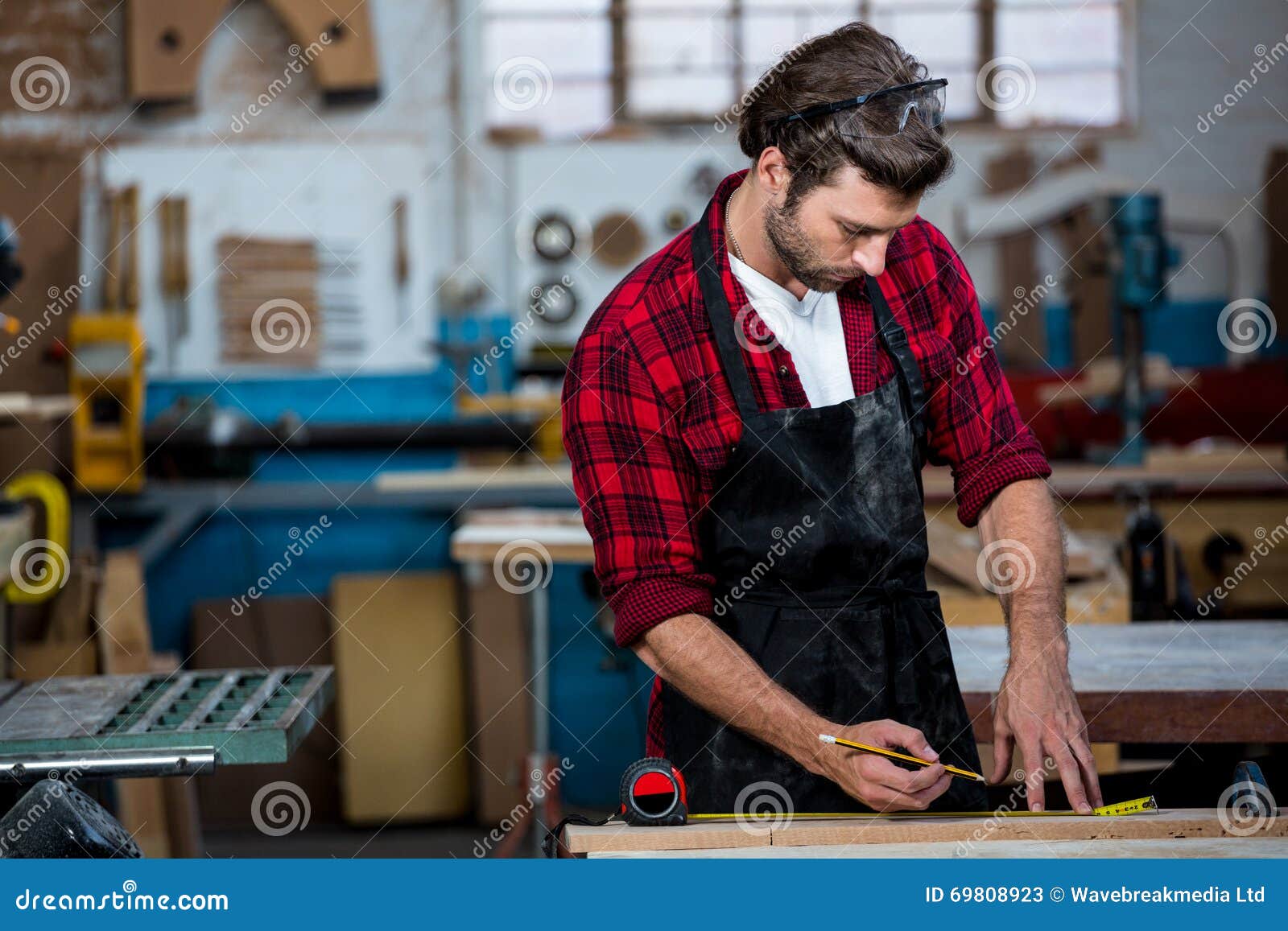 Carpenter Working on His Craft Stock Image - Image of people ...