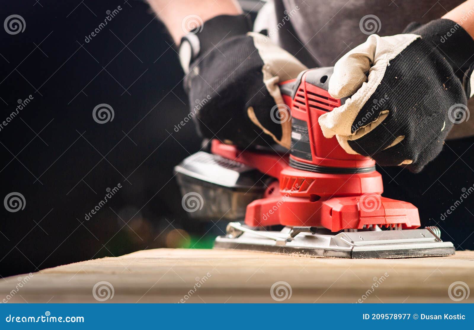 Belt Sander. Manual, Carpenter Stock Image - Image of electrical, hand ...