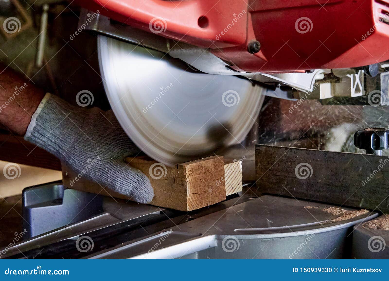Carpenter Works on Woodworking Machines in the Carpentry Workshop ...