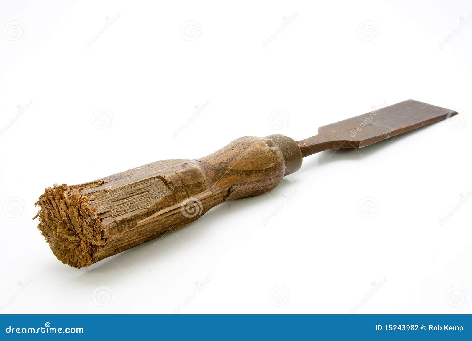 Carpenters Tool Old Worn Chisel Isolated Stock Photo - Image of rust ...