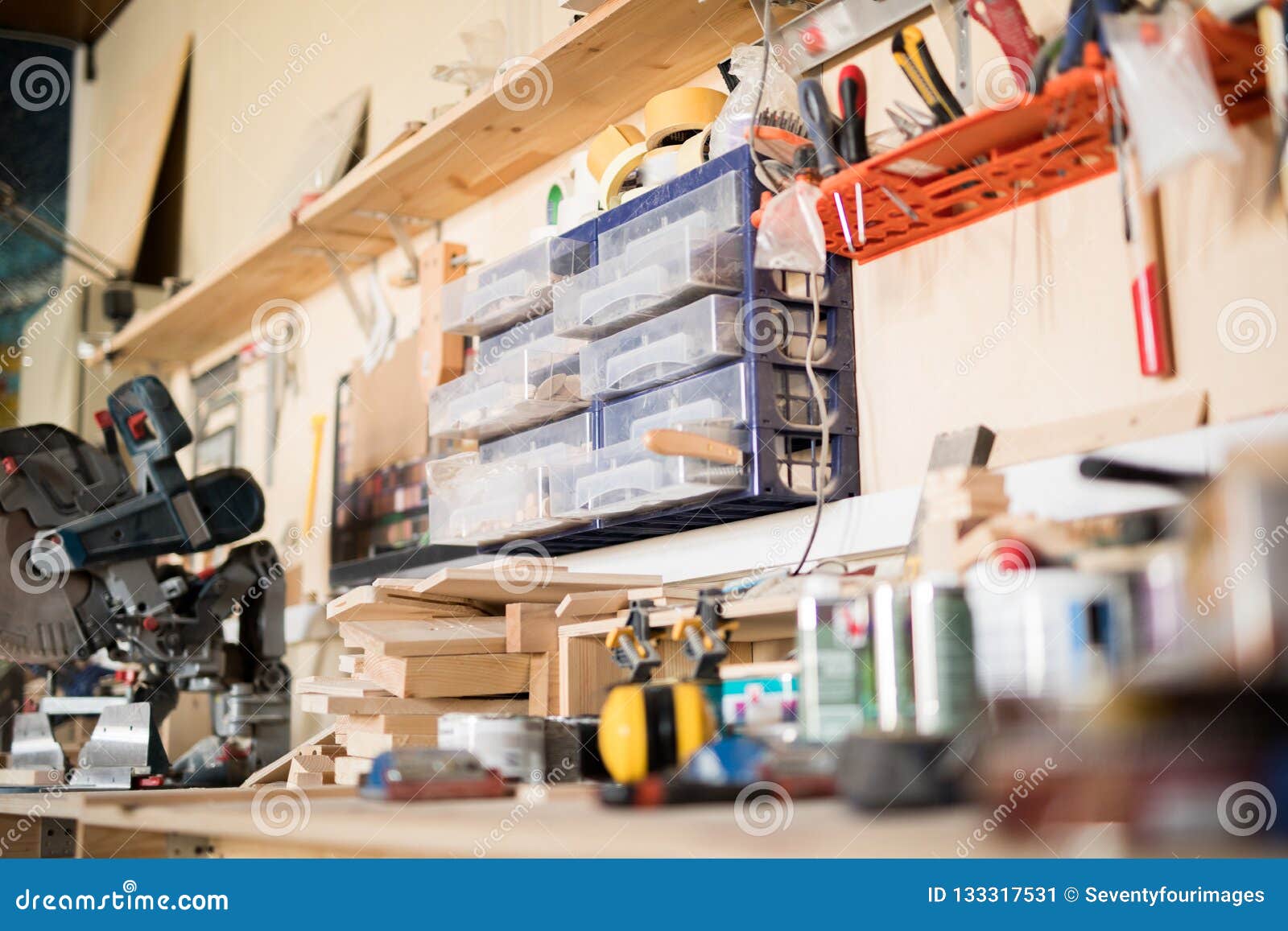 Carpenters Workstation stock image. Image of craft, safety - 133317531
