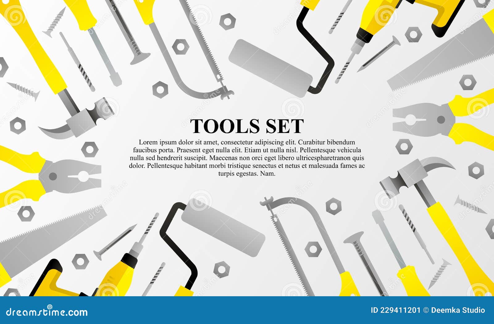 Carpentry Construction and House Renovation Tools Realistic Composition ...