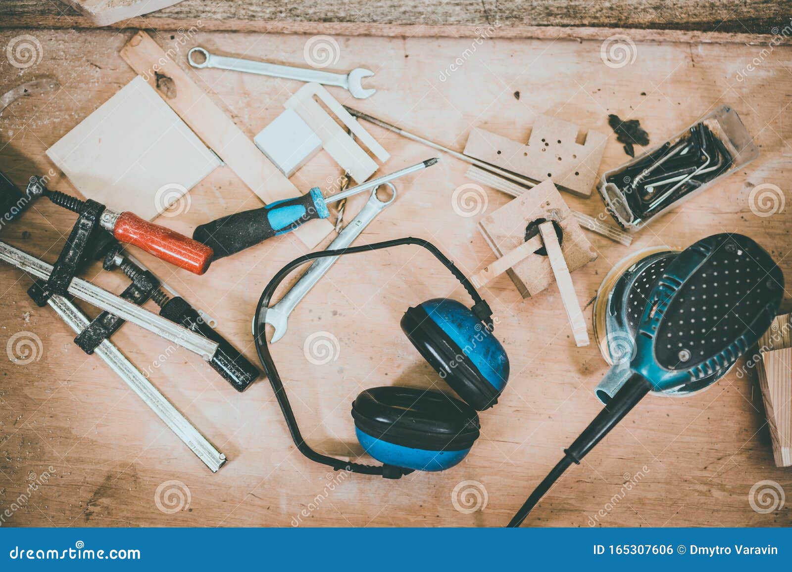 Carpentry background. stock photo. Image of blurred - 165307606