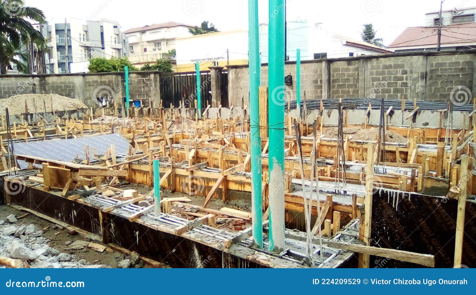 Formworks In Building Site. Royalty-Free Stock Photo | CartoonDealer ...