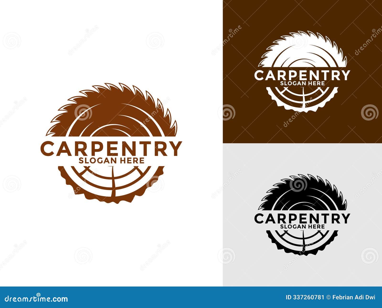 Carpentry Logo Design Vector Illustration, Carpentry Woodworking Retro ...