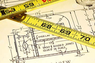 Carpentry Plans stock image. Image of contractor, build - 256707