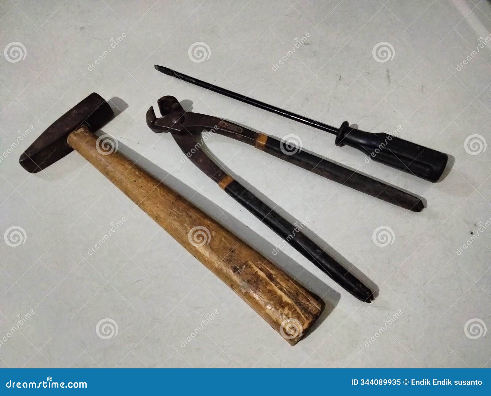 Boy With Hammer And Pliers Stock Photo | CartoonDealer.com #24482214