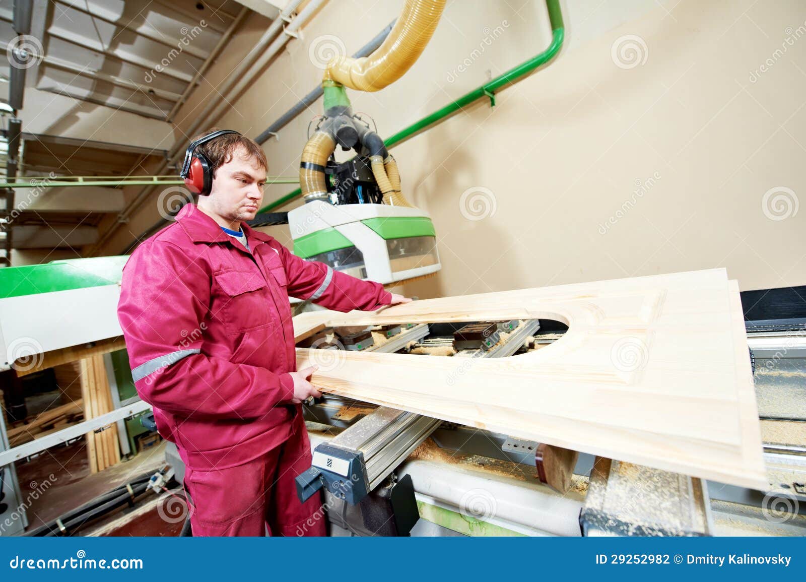 Carpentry Wood Door Production Stock Photo - Image of door, industry ...