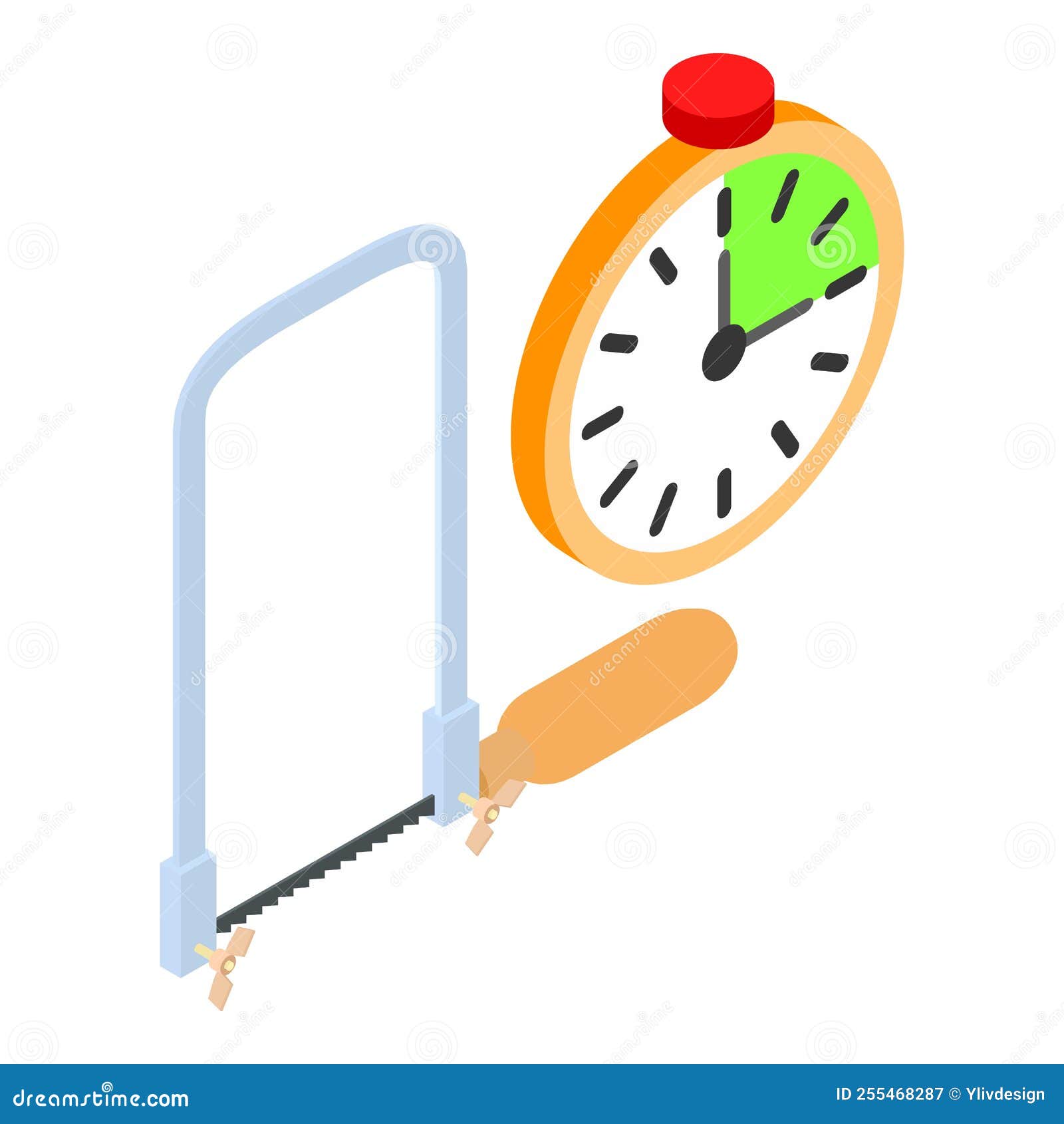 Carpentry Work Icon Isometric Vector. New Coping Saw and Round Wall ...