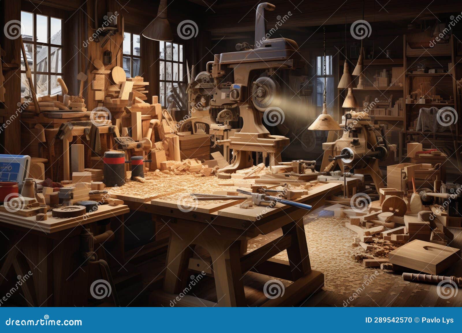 Carpenters Shop Ai Generated. Royalty-Free Stock Photography ...