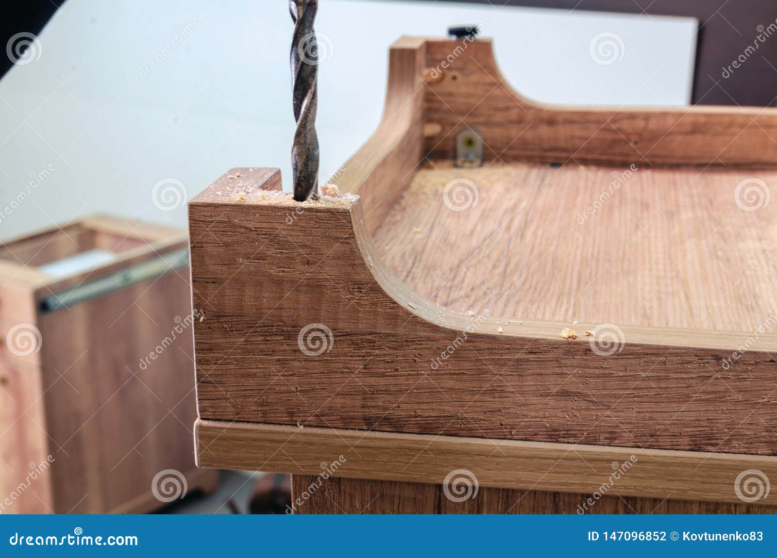 Carpentry Workshop, Work Processes, Tools and Workpieces Stock Photo ...