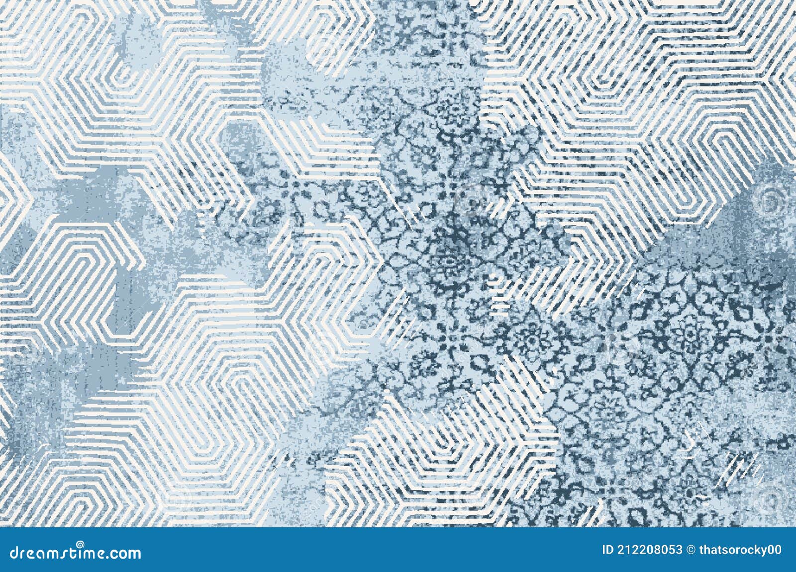 Carpet and Bathmat Boho Style Ethnic Design Pattern with Distressed ...