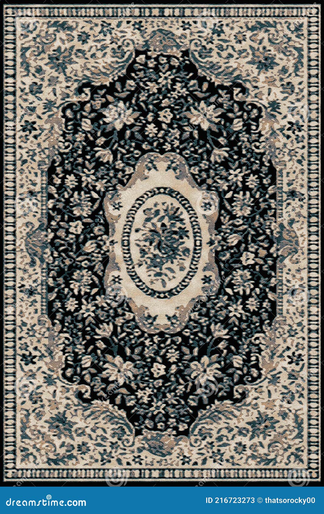 Carpet Bathmat and Rug Boho Style Ethnic Design Pattern with Distressed ...