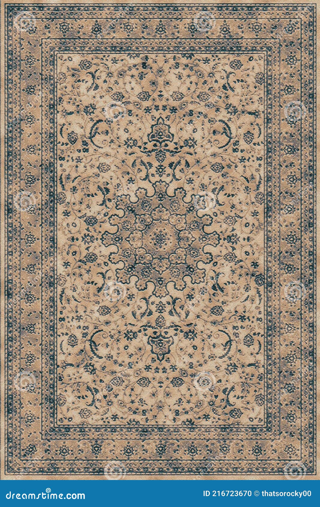 Carpet Bathmat and Rug Boho Style Ethnic Design Pattern with Distressed ...