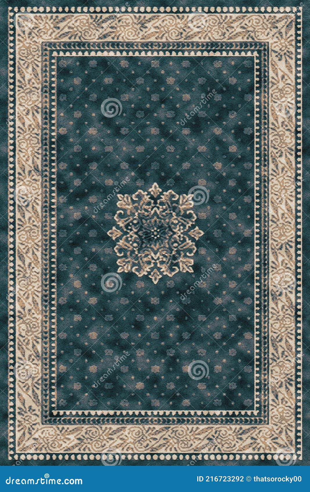 Carpet Bathmat and Rug Boho Style Ethnic Design Pattern with Distressed ...