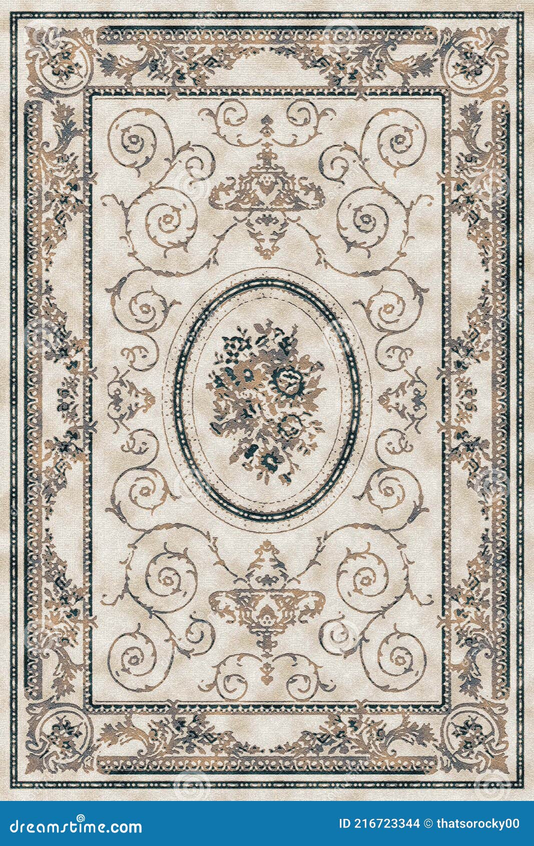 Carpet Bathmat and Rug Boho Style Ethnic Design Pattern with Distressed ...