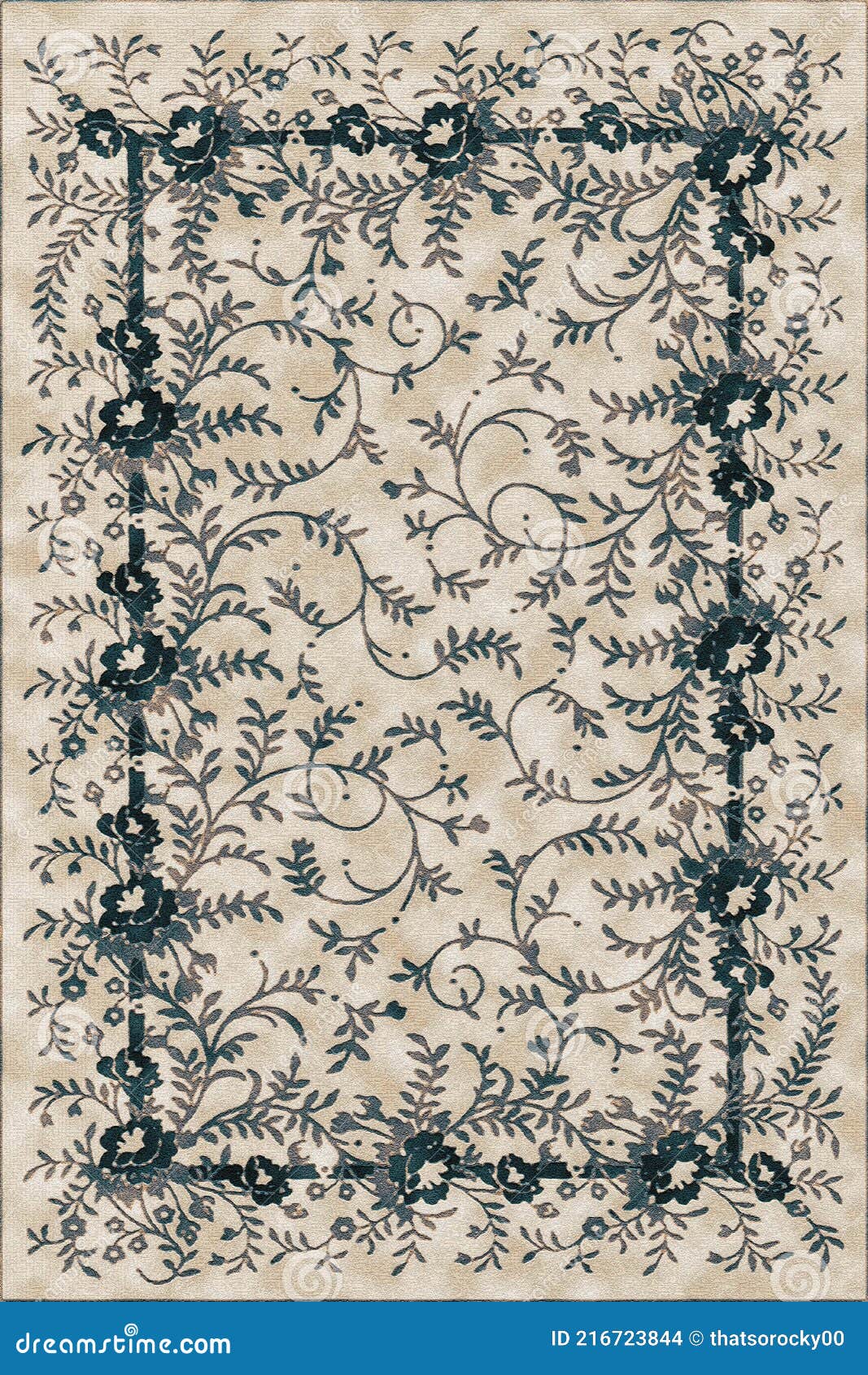 Carpet And Bathmat Boho Style Ethnic Design Pattern With Distressed ...