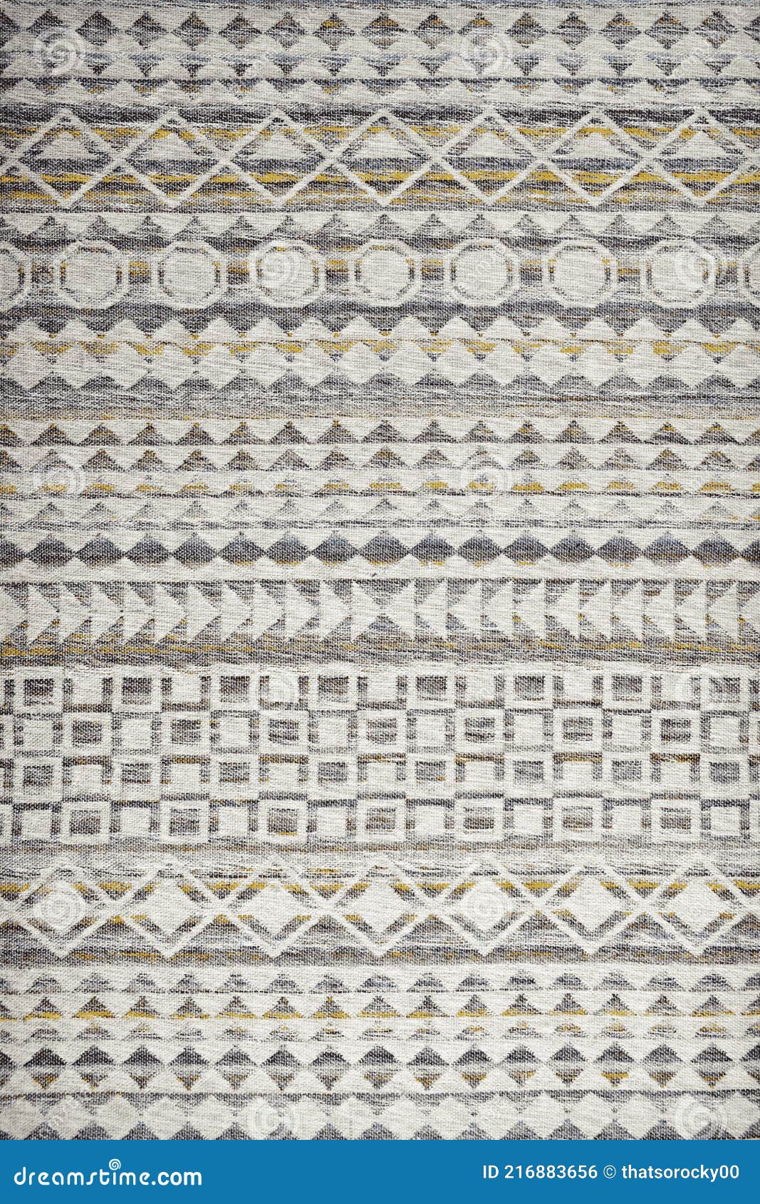 Carpet Bathmat and Rug Boho Style Ethnic Design Pattern with Distressed ...