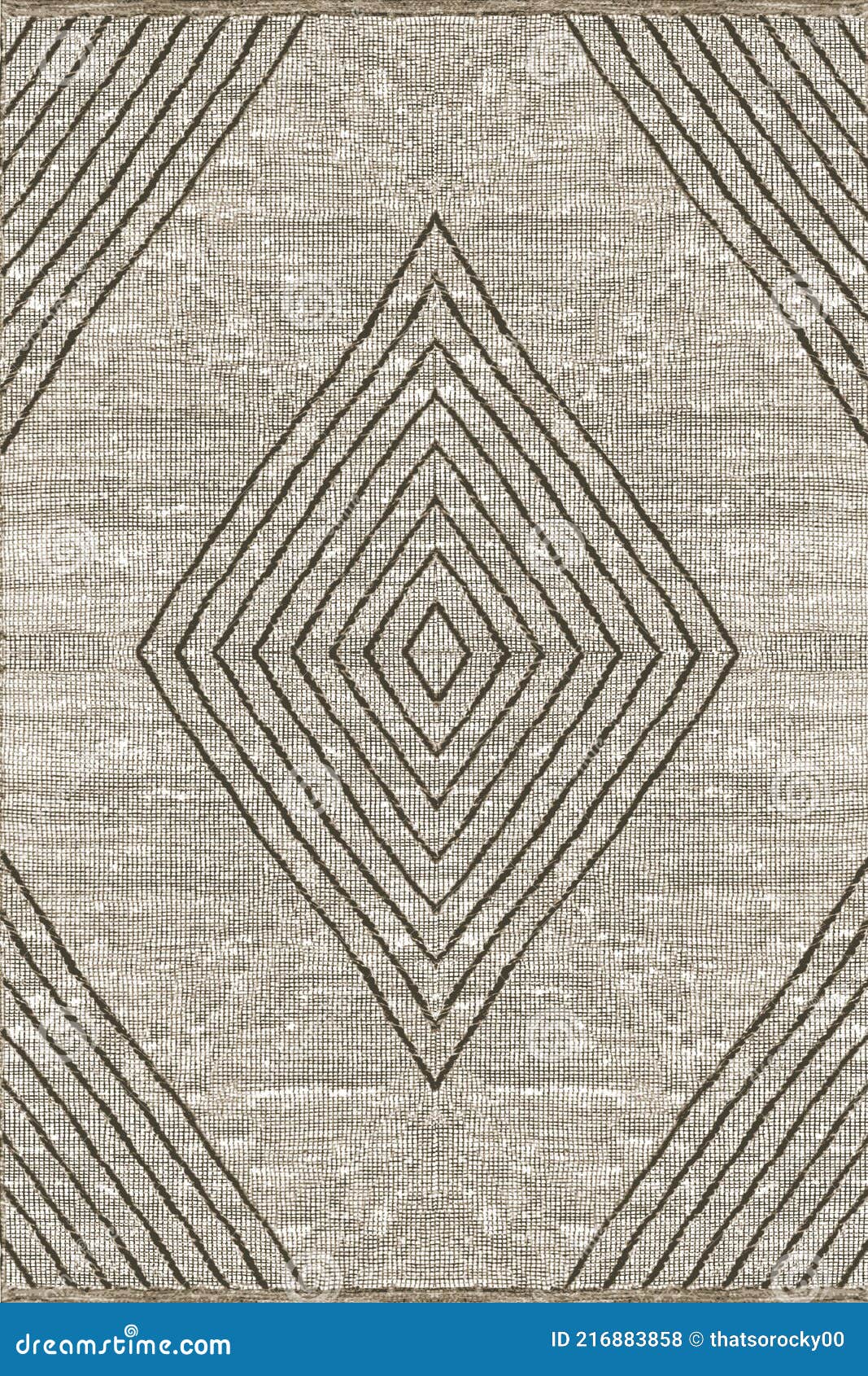 Carpet Bathmat and Rug Boho Style Ethnic Design Pattern with Distressed ...