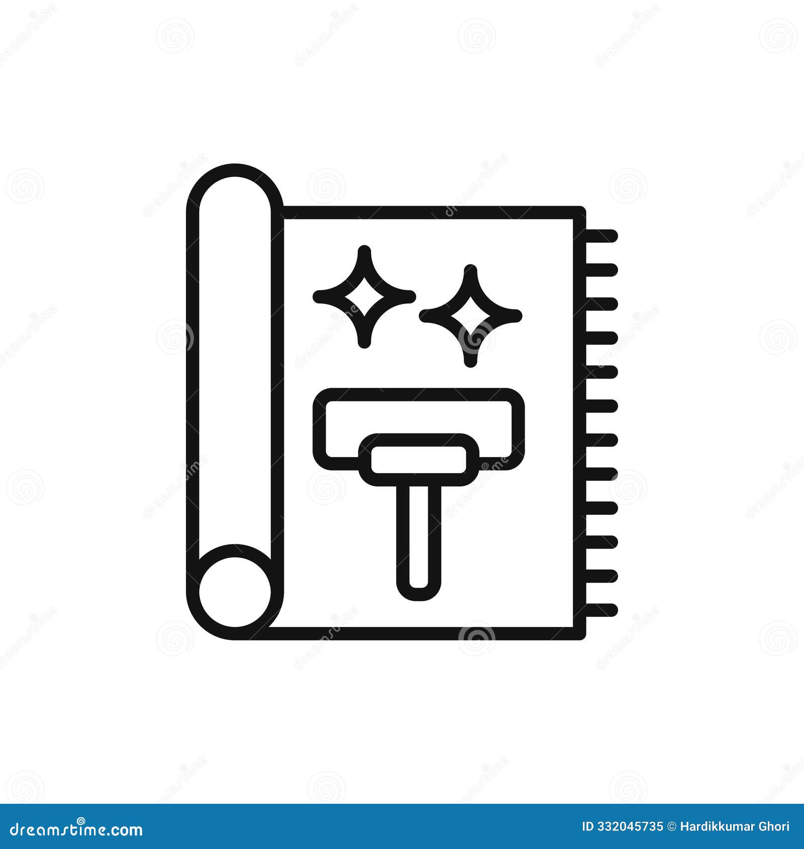 Carpet Cleaning Icon Symbol on White Background Stock Vector ...