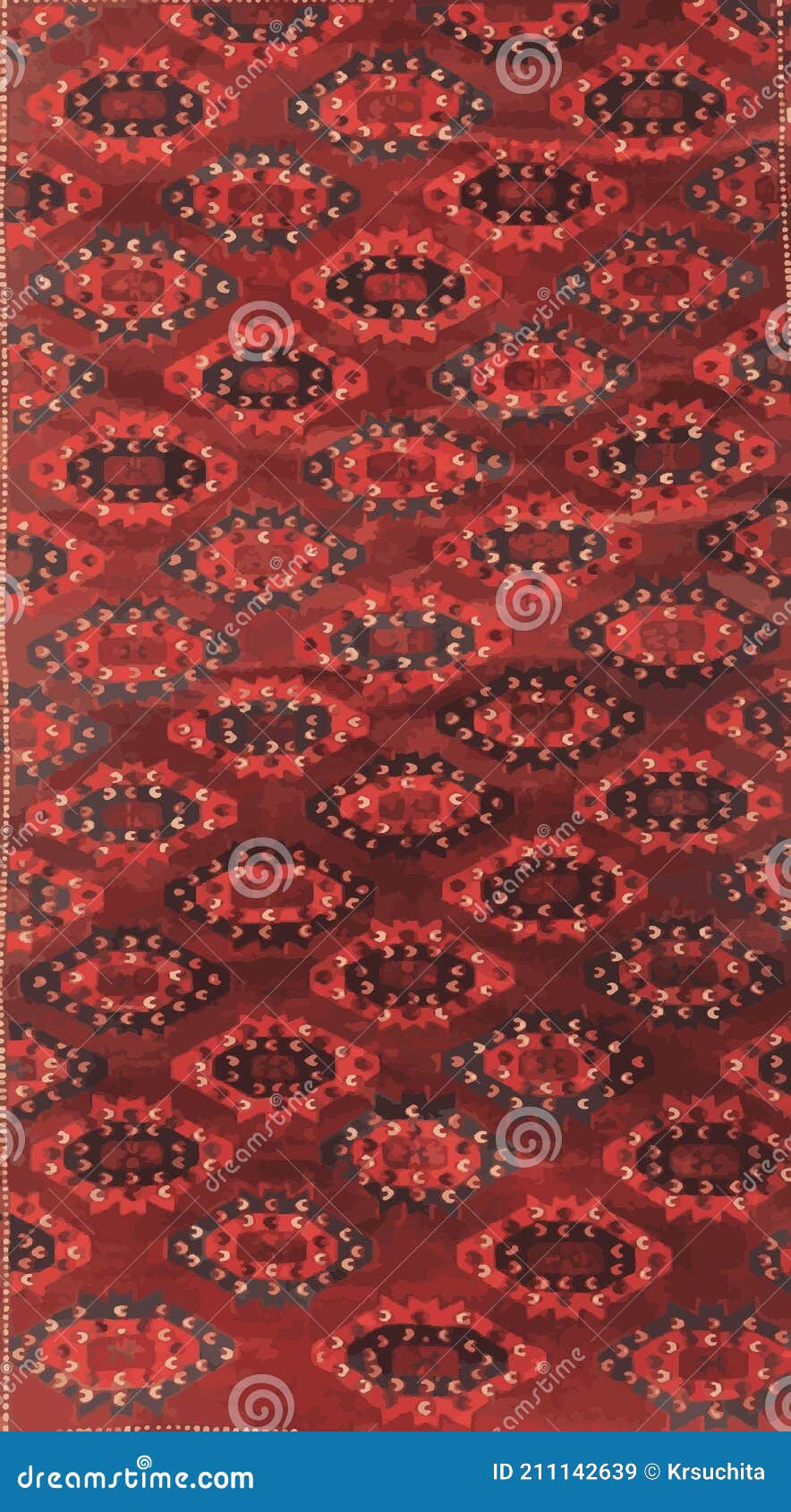 Carpet Design Distressed Look Stock Vector - Illustration of vector ...