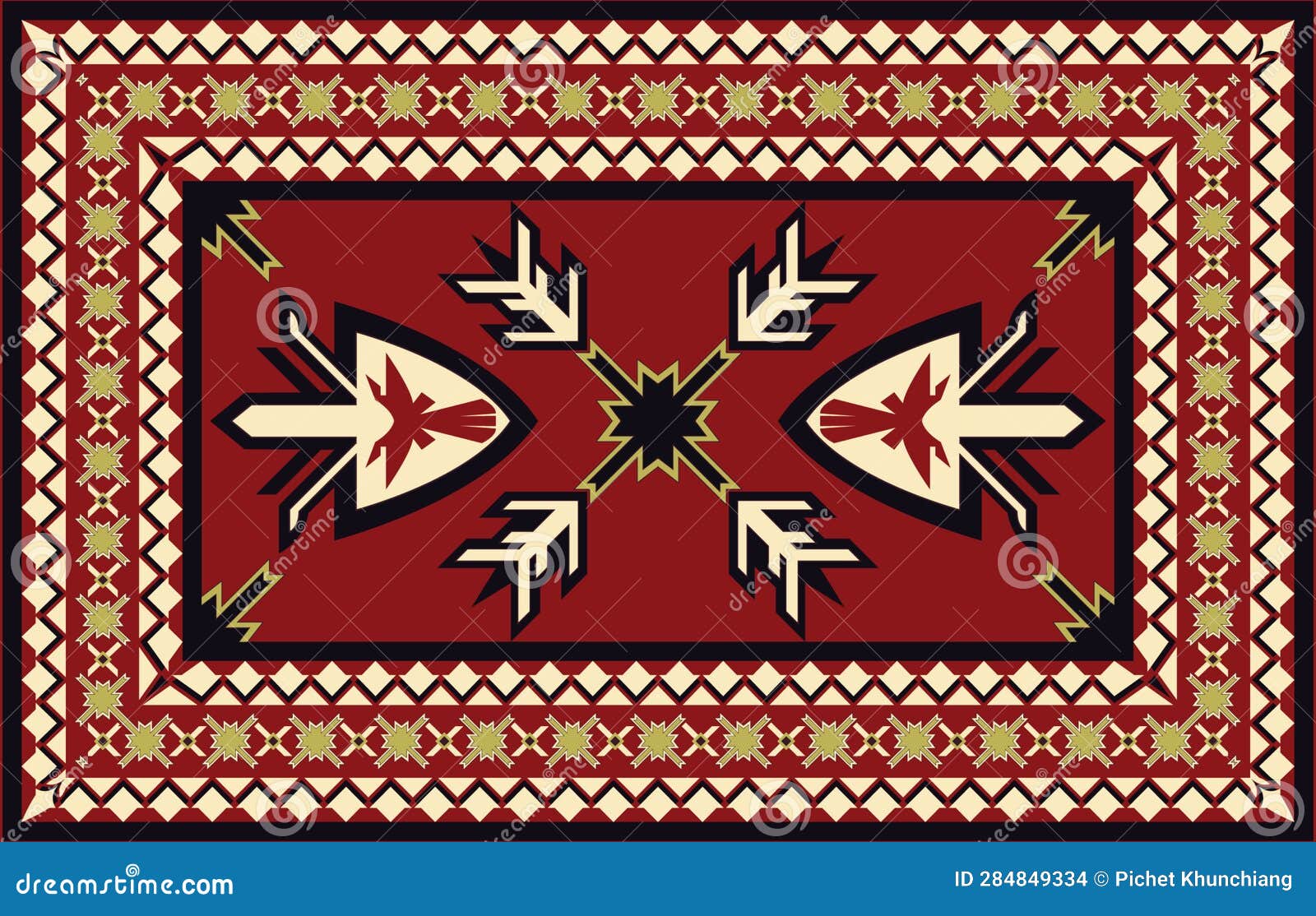 Carpet Design Texture Persian and Tebriz Rugs Design Print Fabric ...