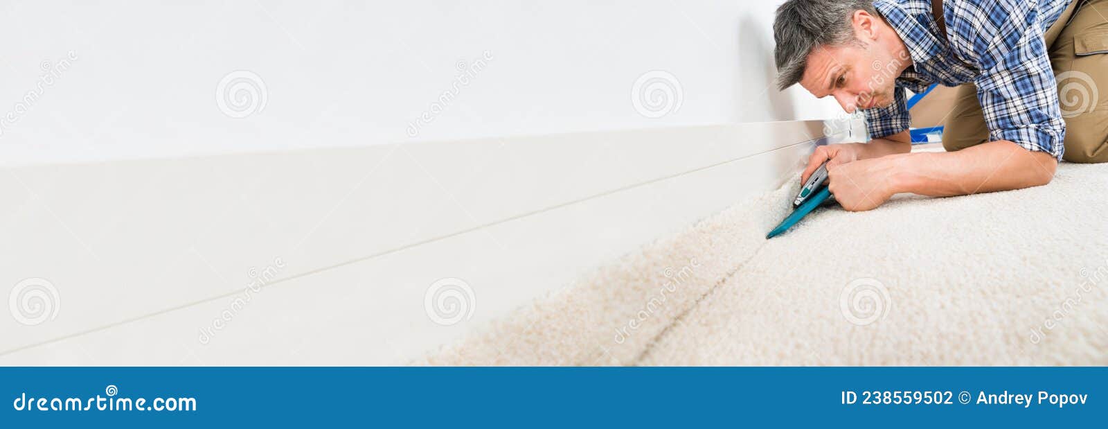 Carpet Floor Installation stock photo. Image of tool - 238559502