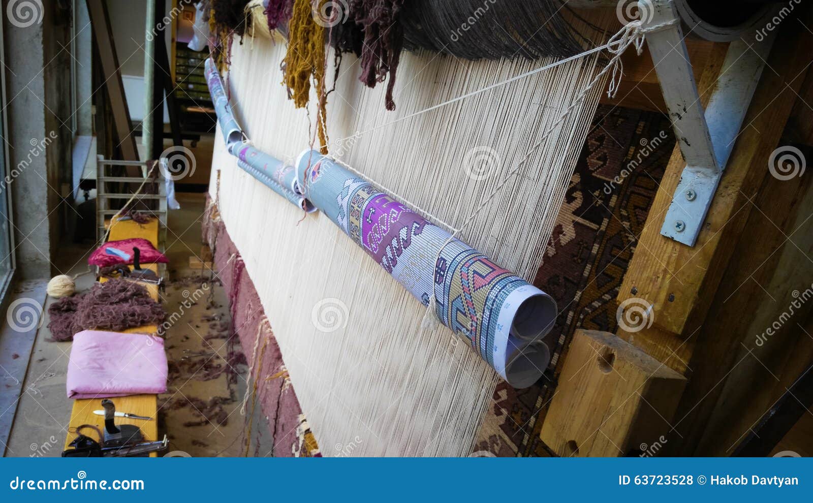 Carpet stock photo. Image of manufacturing, machine, making - 63723528