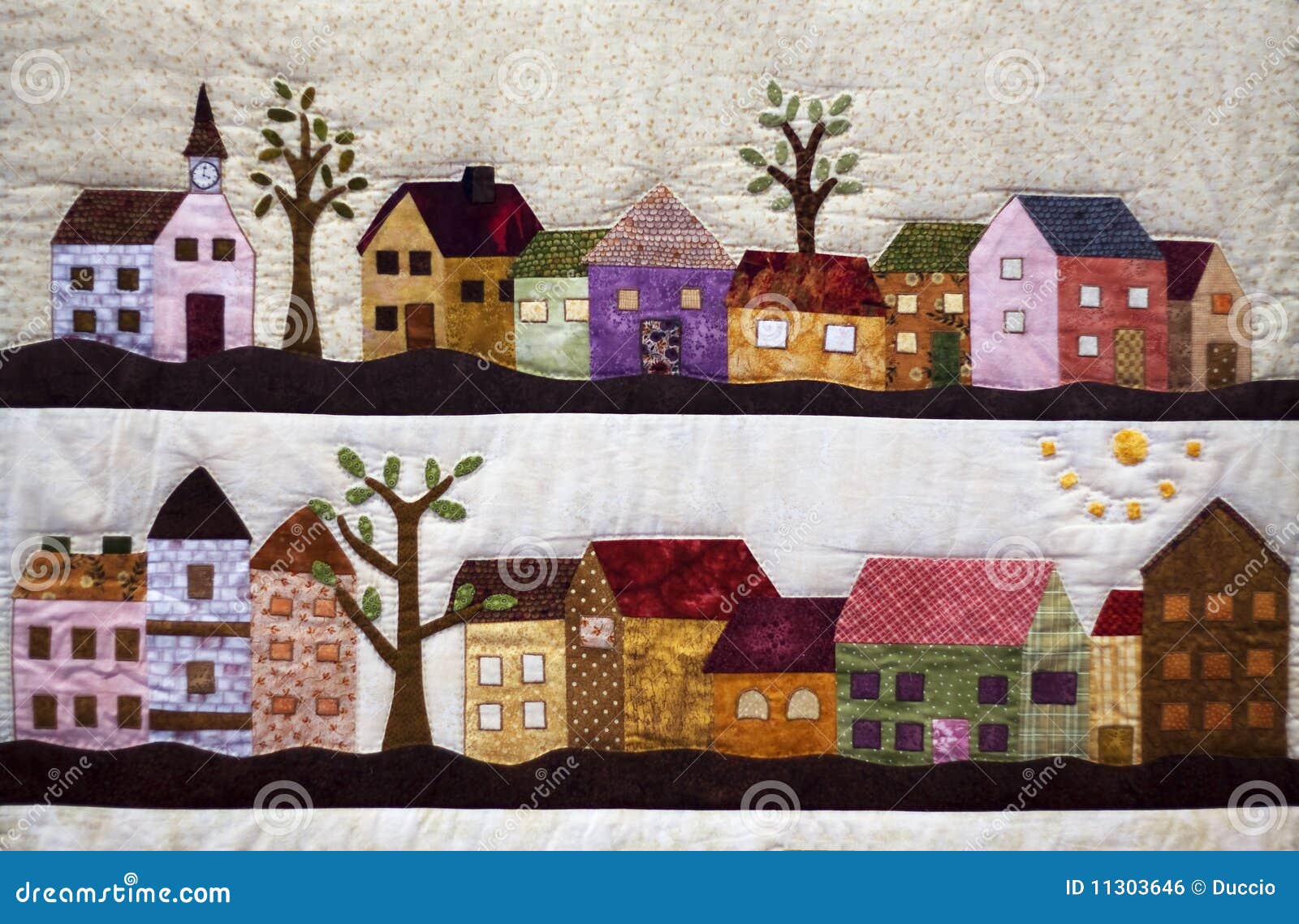 Carpet with landscape stock photo. Image of handicraft - 11303646