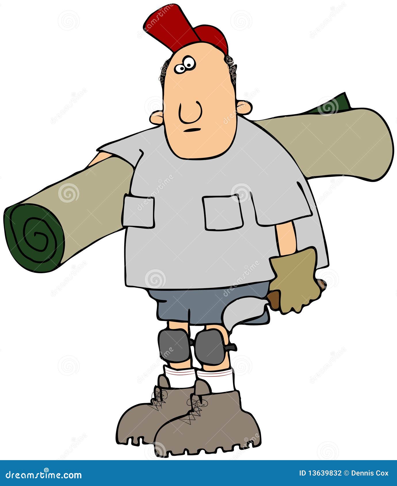 Carpet Layer Fitter Worker Cartoon | CartoonDealer.com #27376739