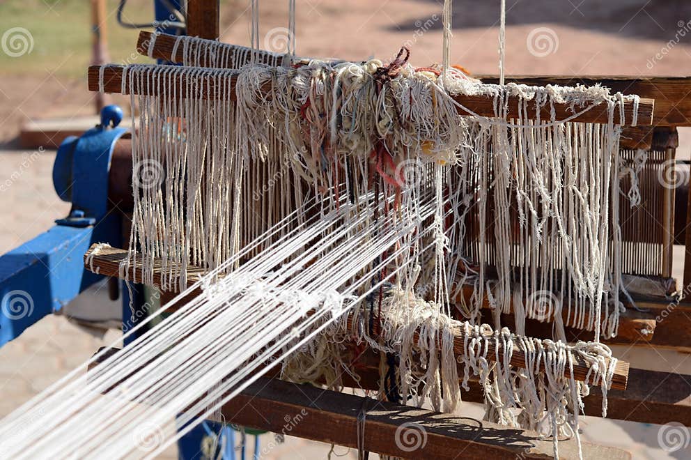 Carpet loom stock photo. Image of craft, factory, native - 39394120