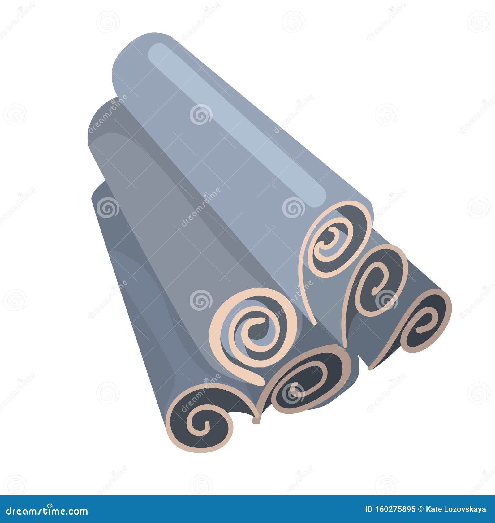 Carpet Roll. Vector Drawing Icon | CartoonDealer.com #174450419
