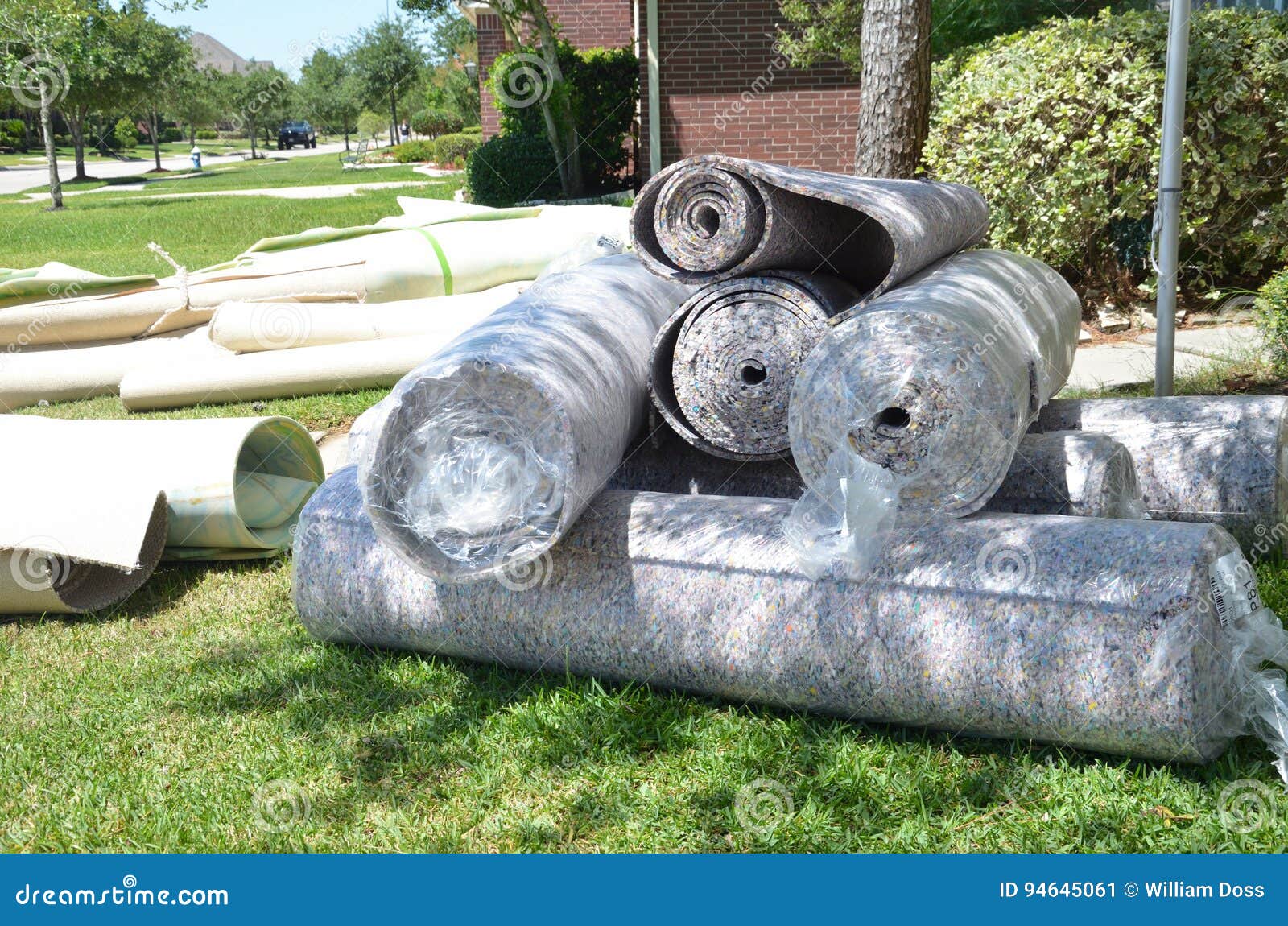 Carpet rolls stock image. Image of carpeting, removing - 94645061