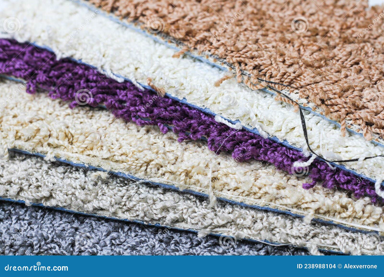 Carpet. Samples of Carpets for the Home. Multi-colored Patterns Stock ...