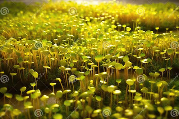 Carpet of Sprouted Sprouts Creating Mesmerizing Visual Spectacle ...
