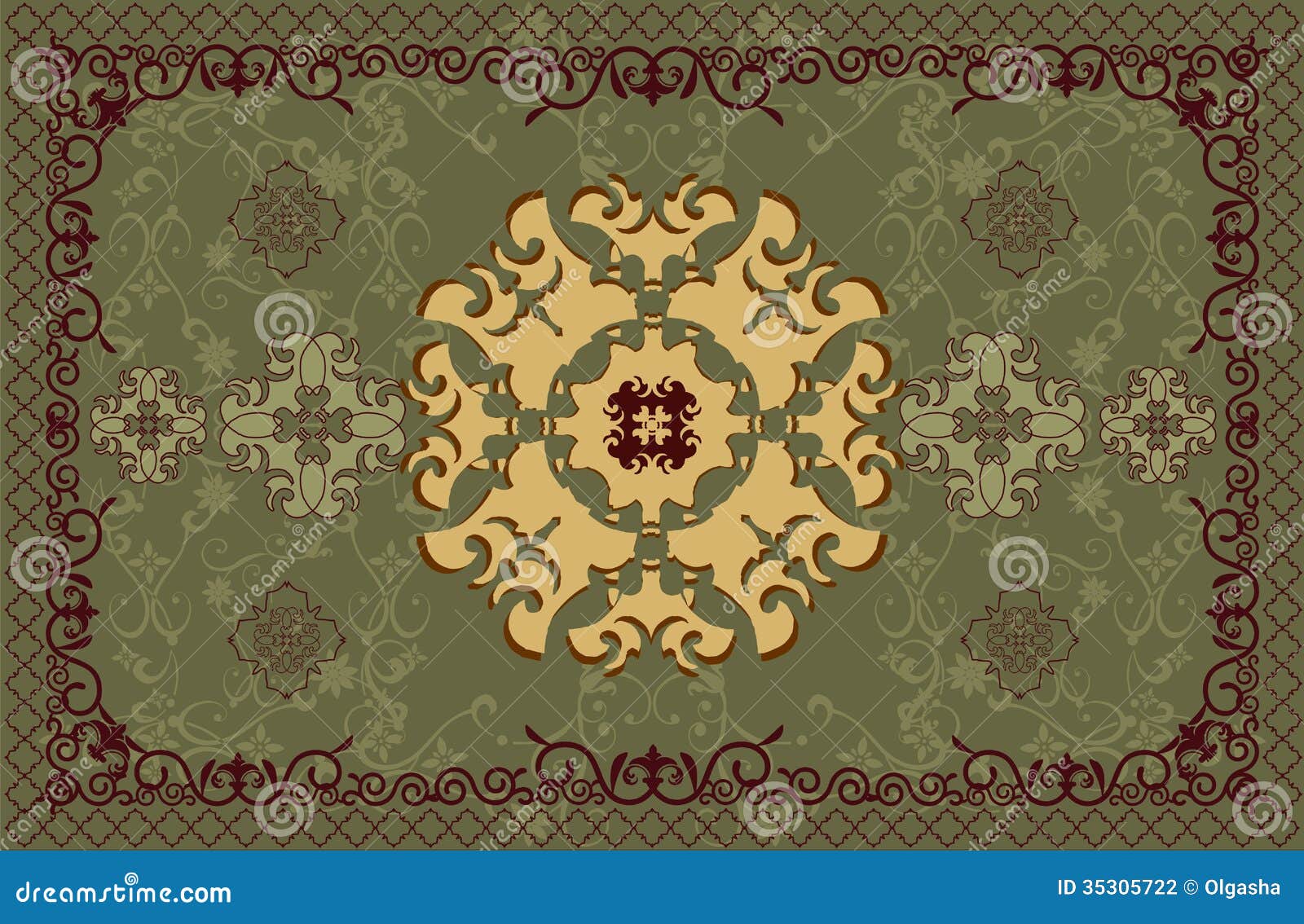 Carpet vector pattern stock vector. Illustration of pattern - 35305722