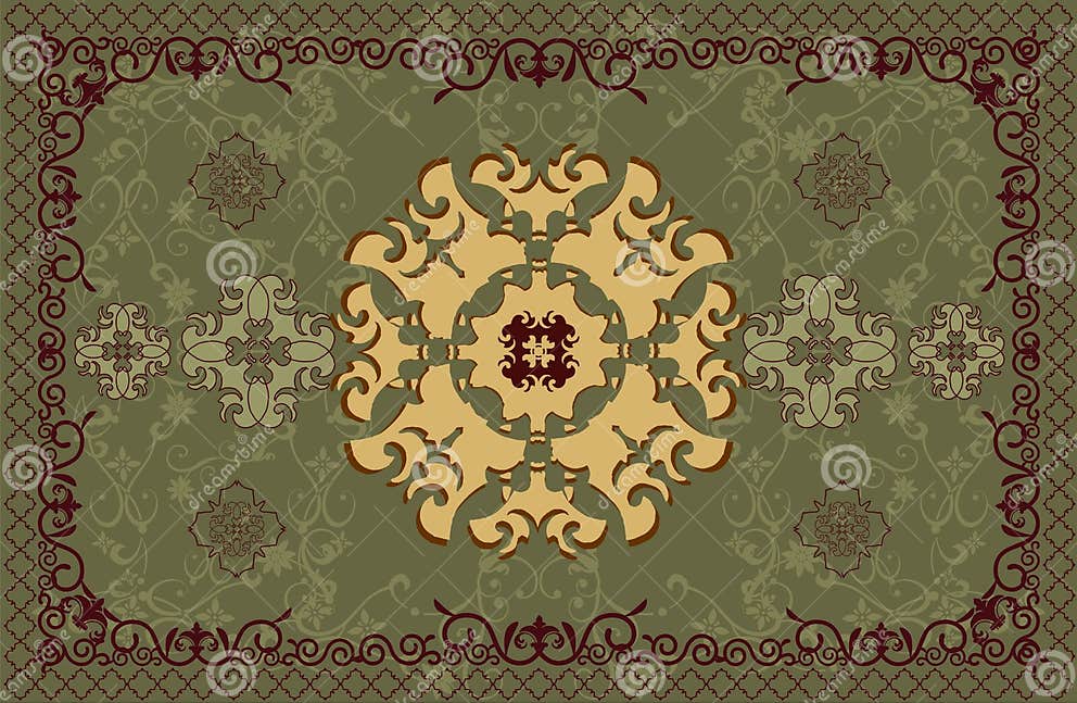 Carpet vector pattern stock vector. Illustration of pattern - 35305722