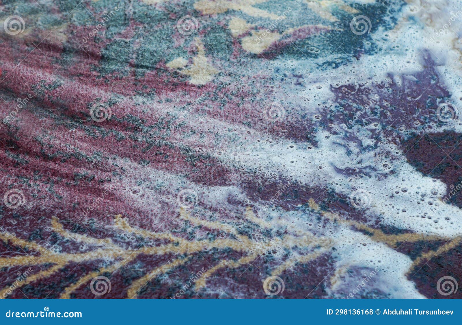 The Carpet is Washed with Foam Stock Photo - Image of color, people ...