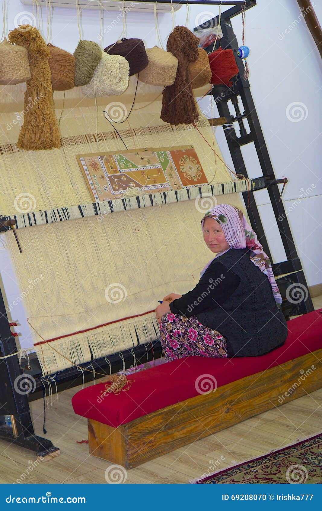 Carpet weaving in Turkey editorial image. Image of turkey - 69208070