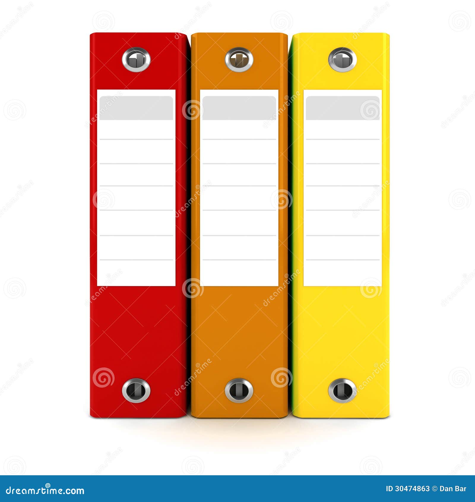 Carpetas Coloridas De Los Expedientes 3d Fotos de archivo - Imagen ...