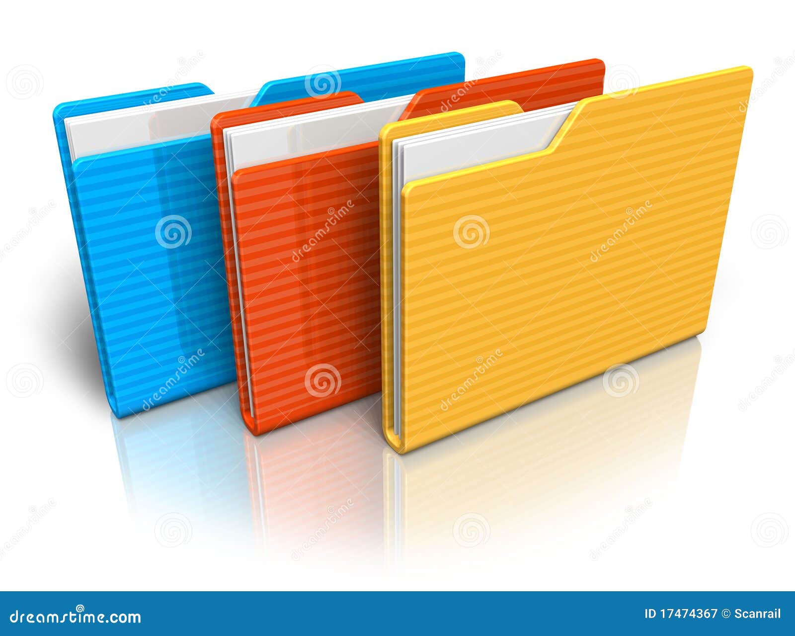 Carpetas del color stock de ilustración. Ilustración de color - 17474367