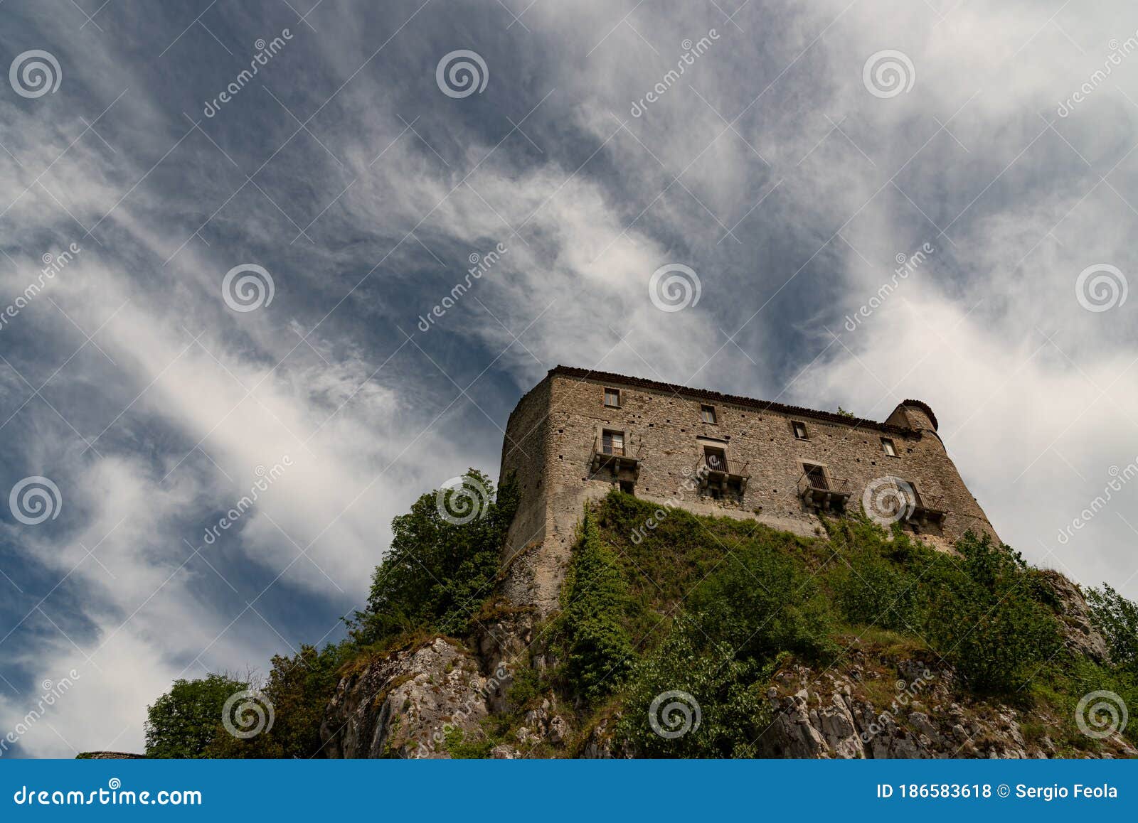 Carpinone, Molise, Isernia. the Medieval Castle Stock Photo - Image of ...