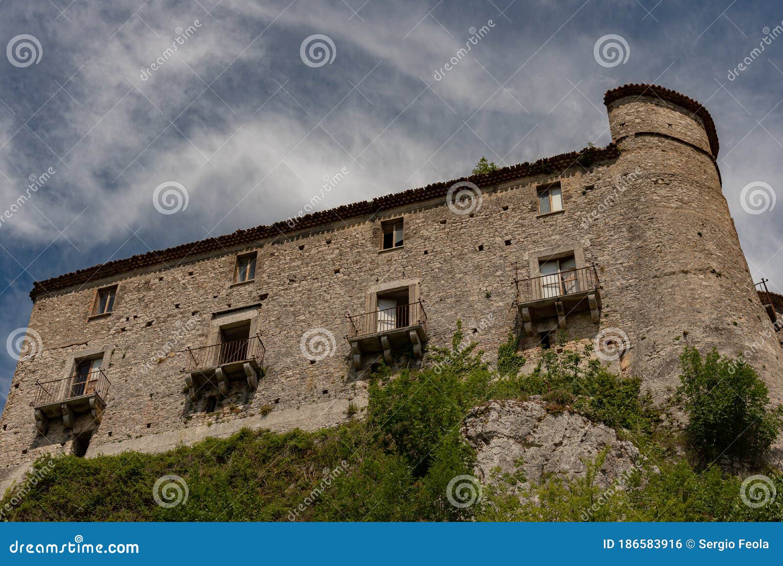 Carpinone, Molise, Isernia. the Medieval Castle Stock Photo - Image of ...