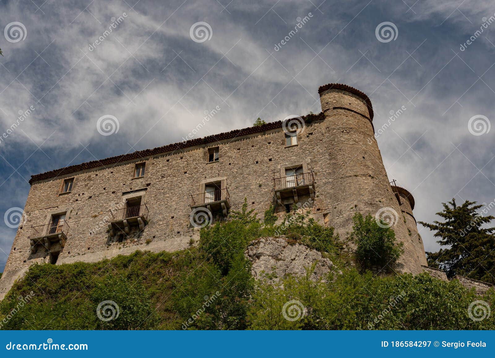 Carpinone, Molise, Isernia. the Medieval Castle Stock Image - Image of ...