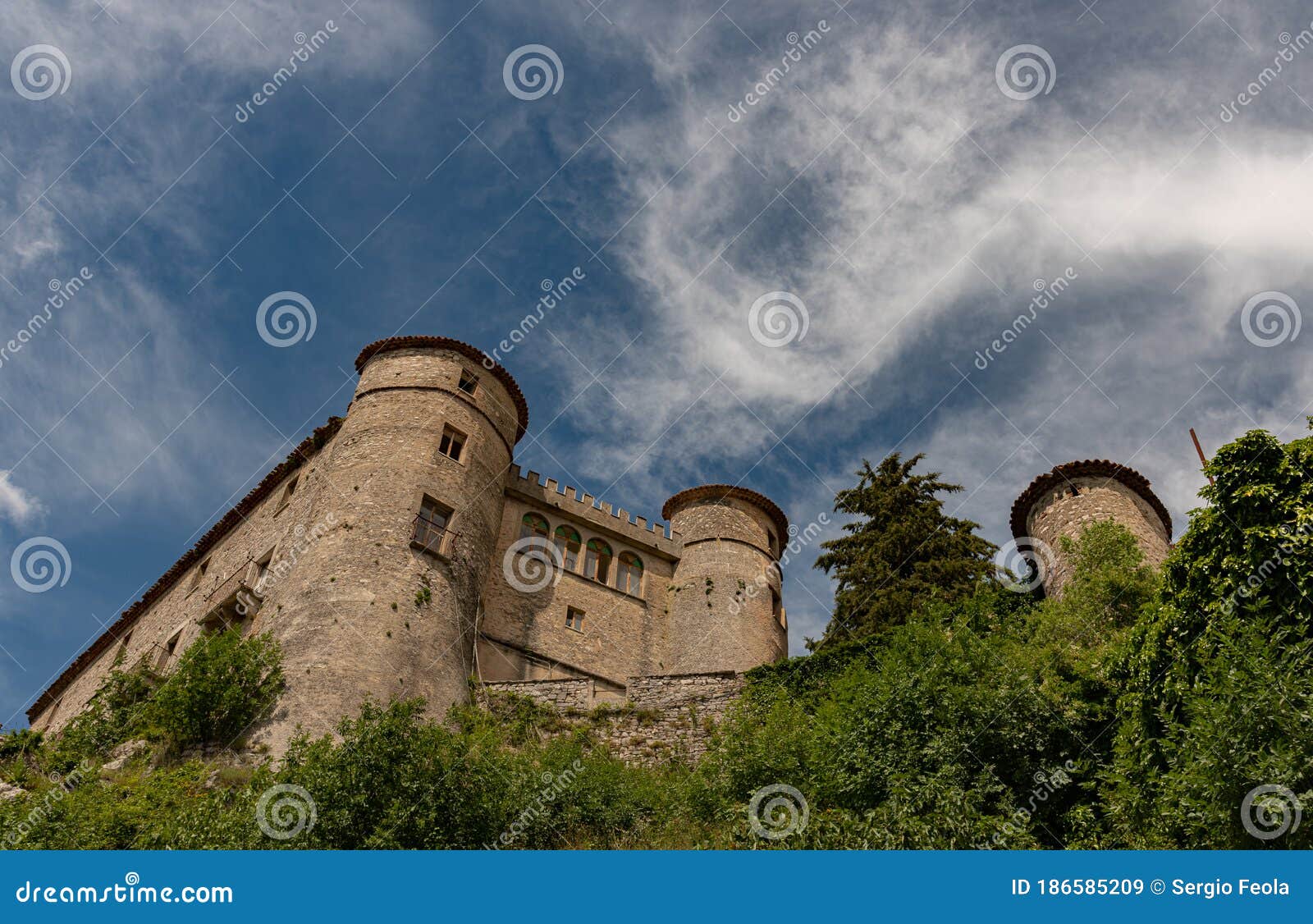 Carpinone, Molise, Isernia. the Medieval Castle Stock Image - Image of ...