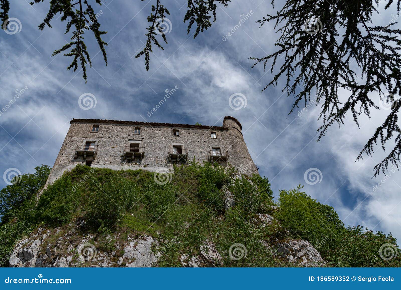 Carpinone, Molise, Isernia. the Medieval Castle Stock Photo - Image of ...