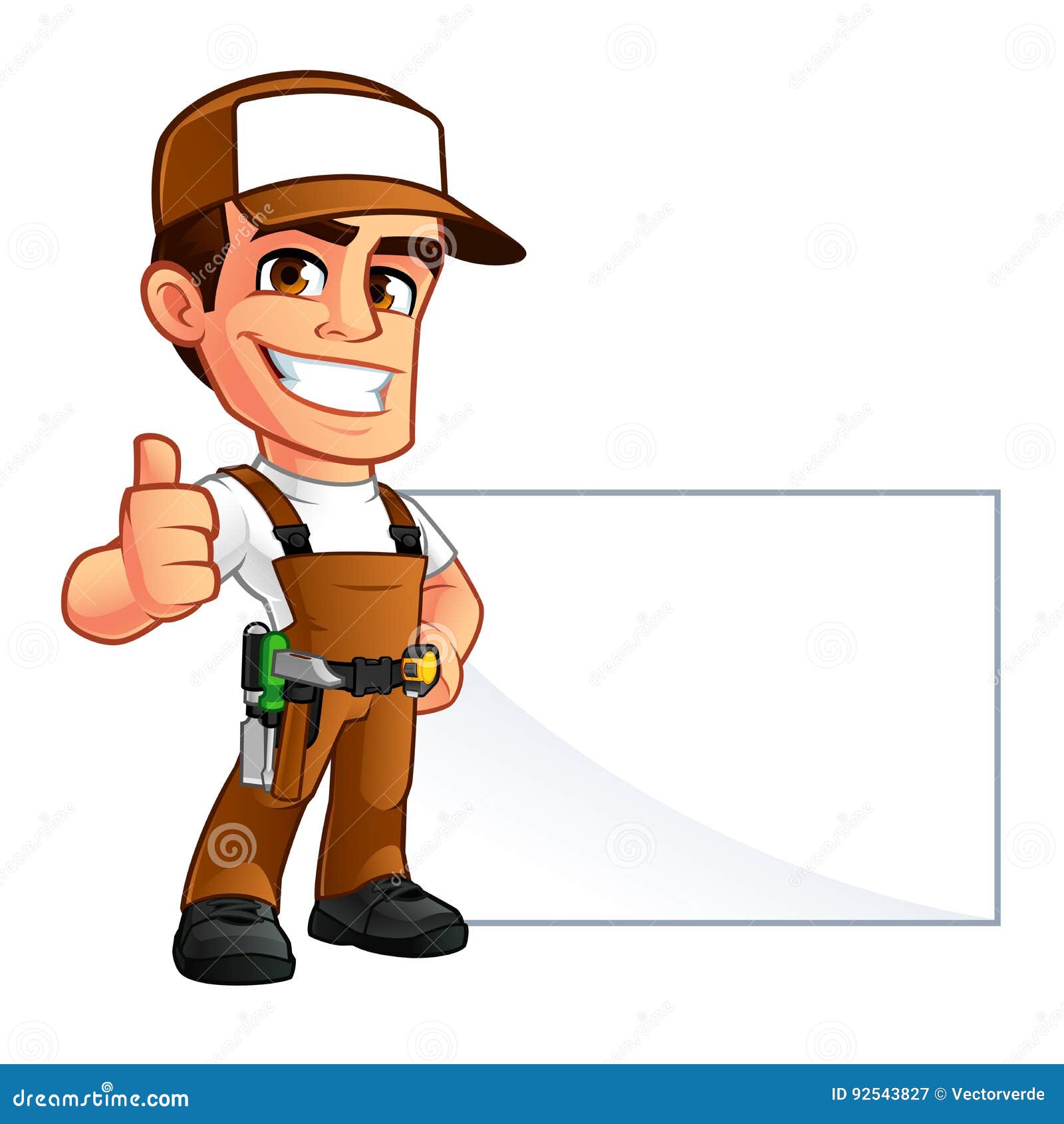 Carpinteiro ilustração do vetor. Ilustração de vetor - 92543827