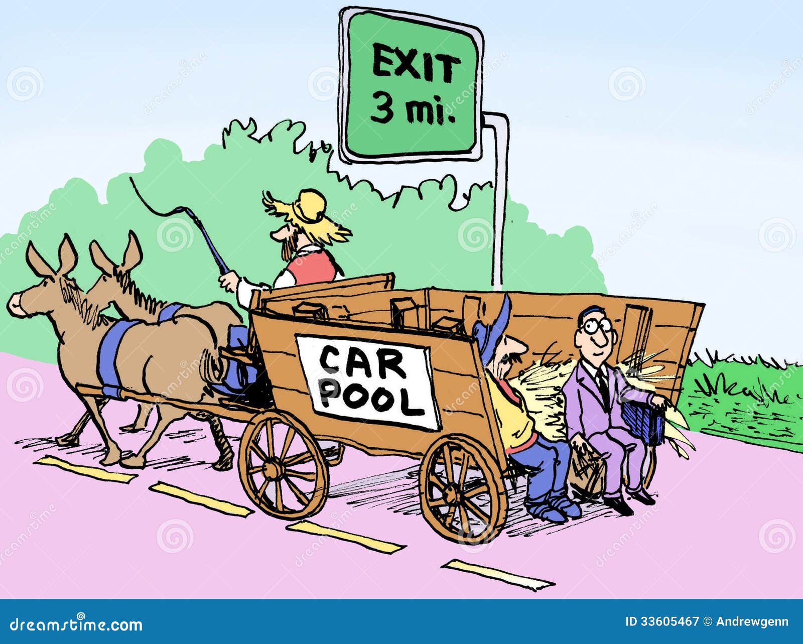 Carpool stock de ilustración. Ilustración de viajero - 33605467