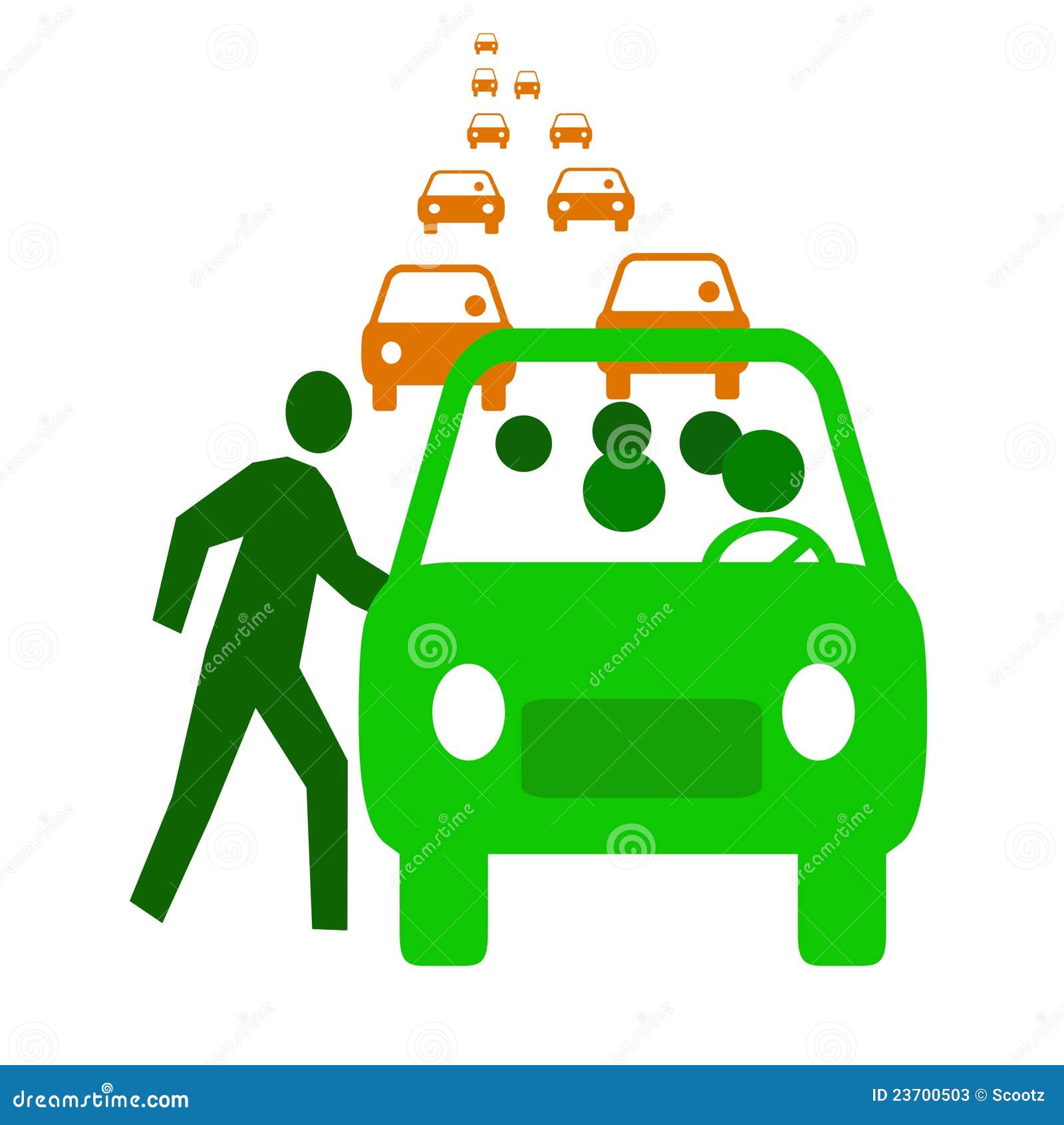 Carpool economy stock illustration. Illustration of save - 23700503